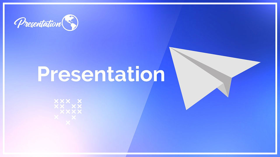 Glossy Blue Google Slides Themes : MyFreeSlides