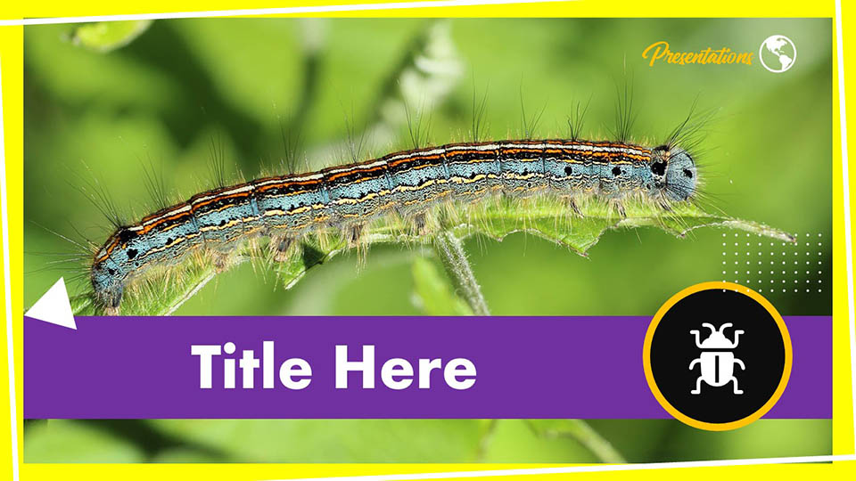 Caterpillar PowerPoint Template and Google Slides Themes : MyFreeSlides