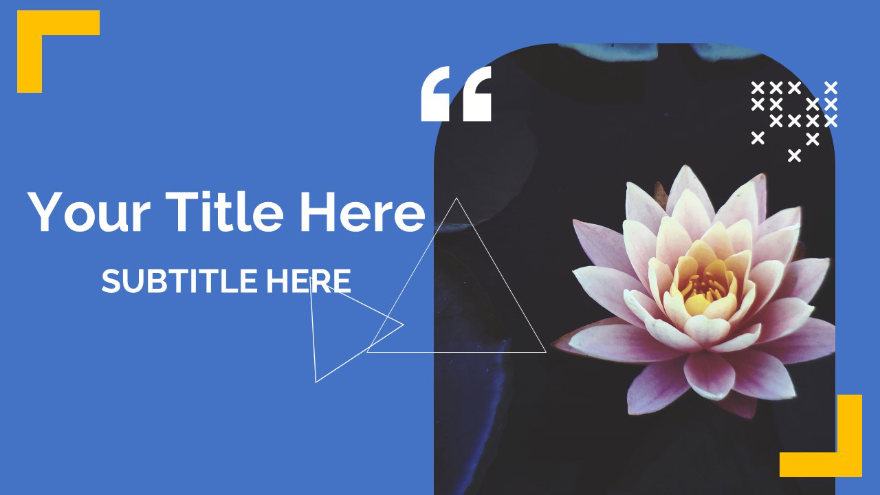 Free Zen Lotus Powerpoint Template and Google Slides Themes : MyFreeSlides