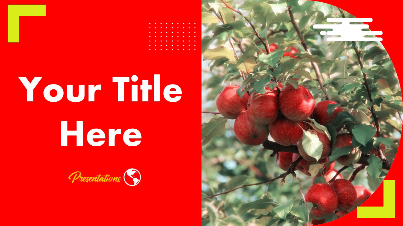 Apples Farming Powerpoint Template and Google Slides Themes : MyFreeSlides
