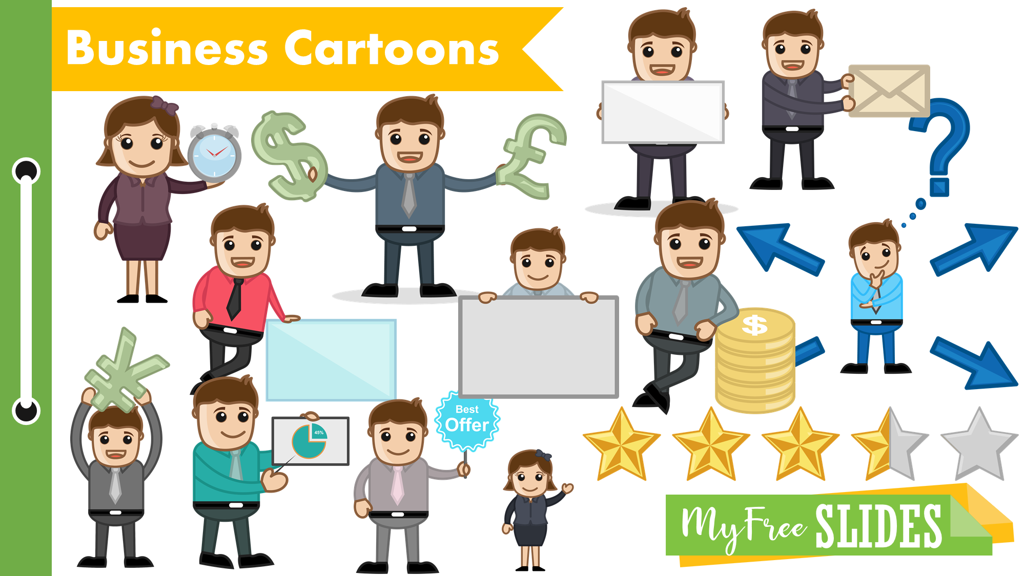 Business & Office Cartoons for Google Slides Themes : MyFreeSlides