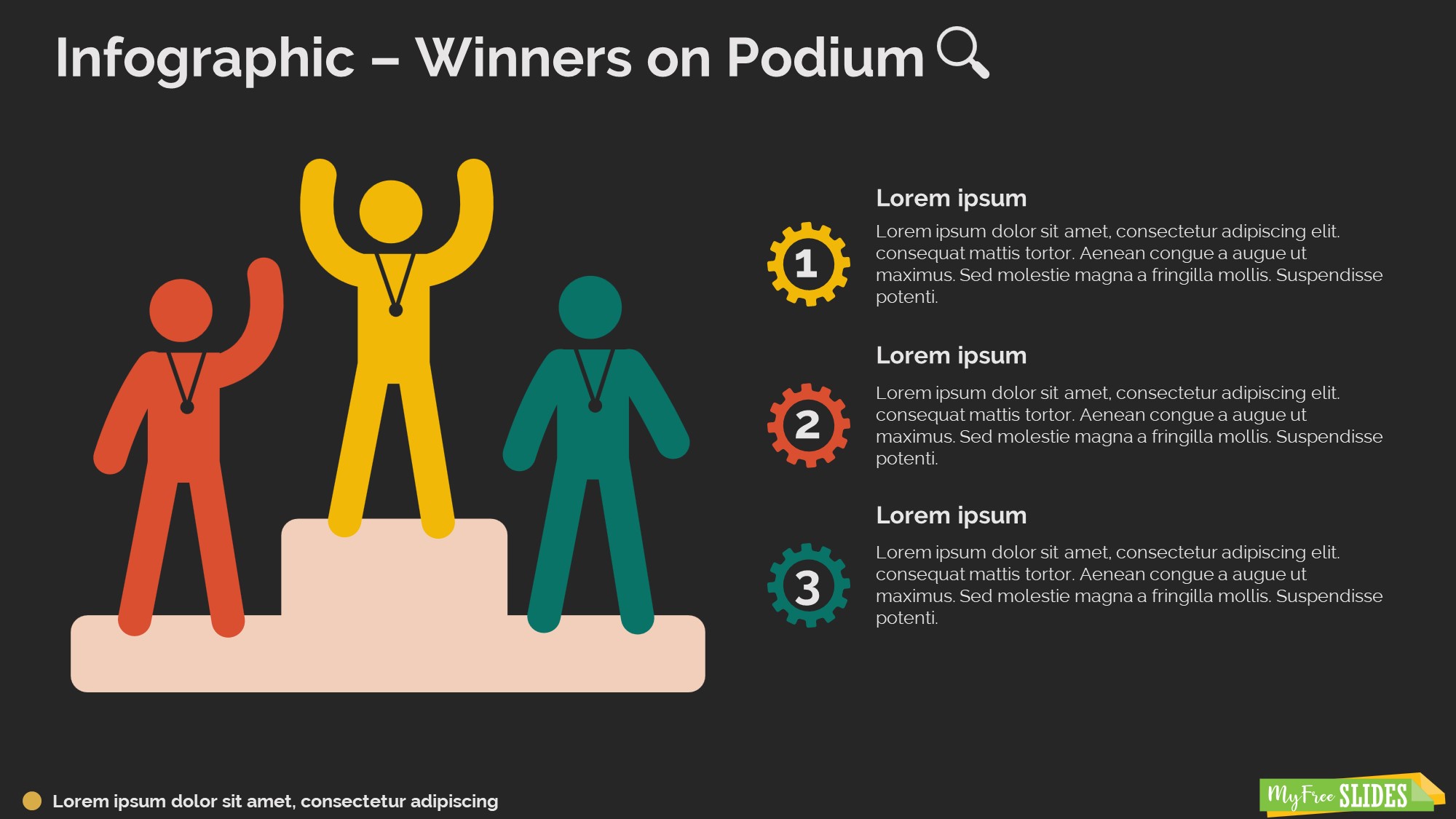 Winning Podium Infographics PowerPoint & Google Slides : MyFreeSlides